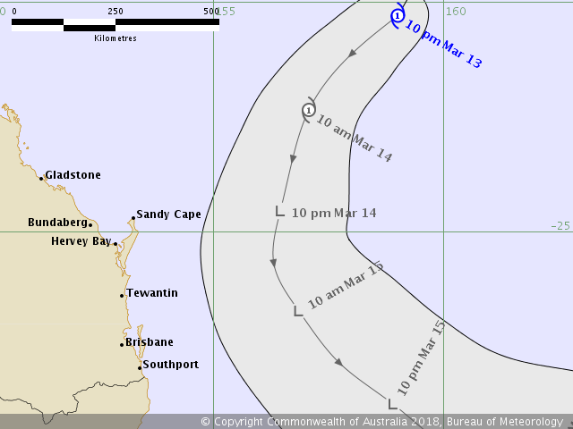 Tropical Cyclone Cyclones Tracking Maps Debbie Marcia Hamish Larry ...